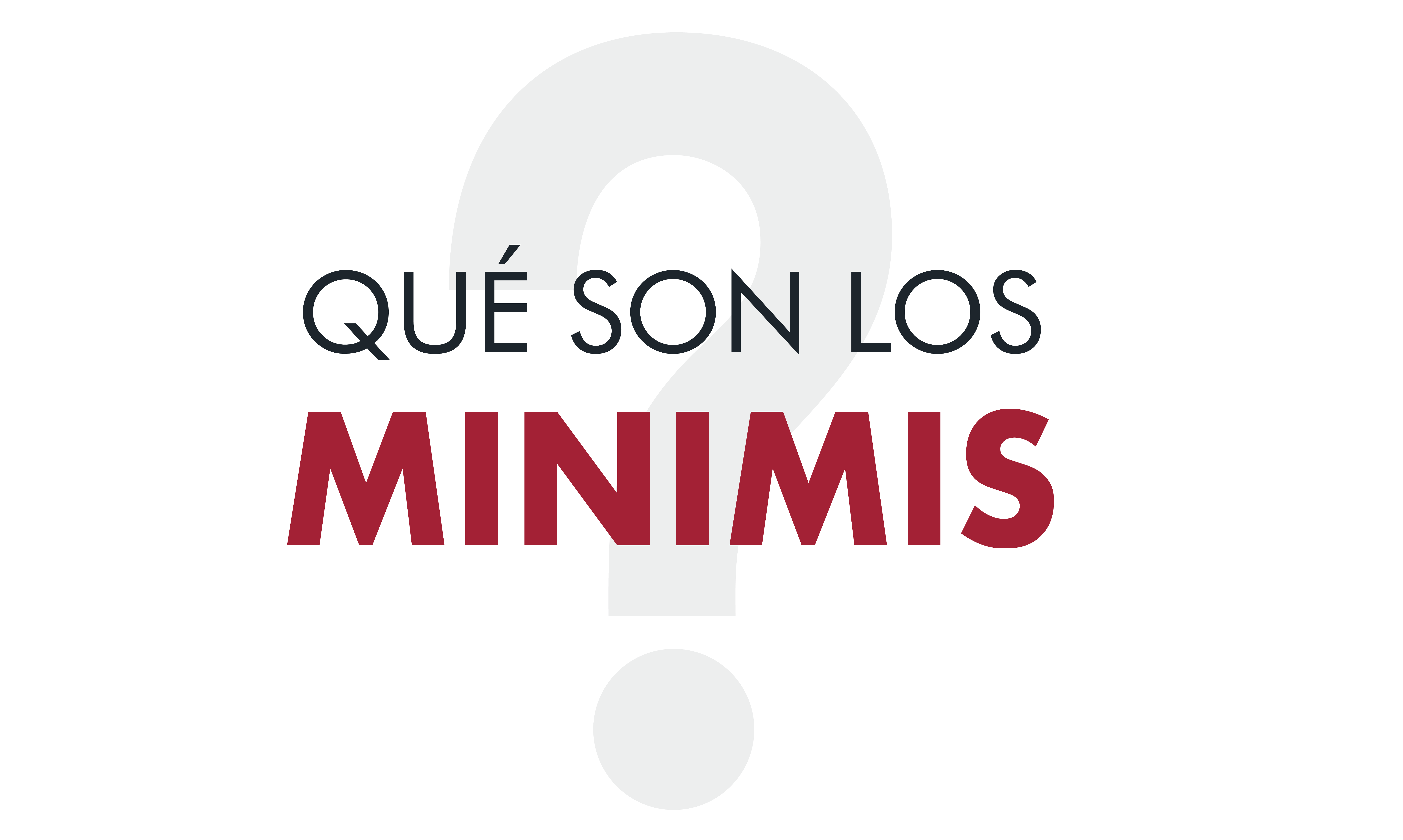 Qué son los MINIMIS